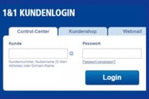 Login zum 1&1 Control-Center (1&1 Kundenlogin)